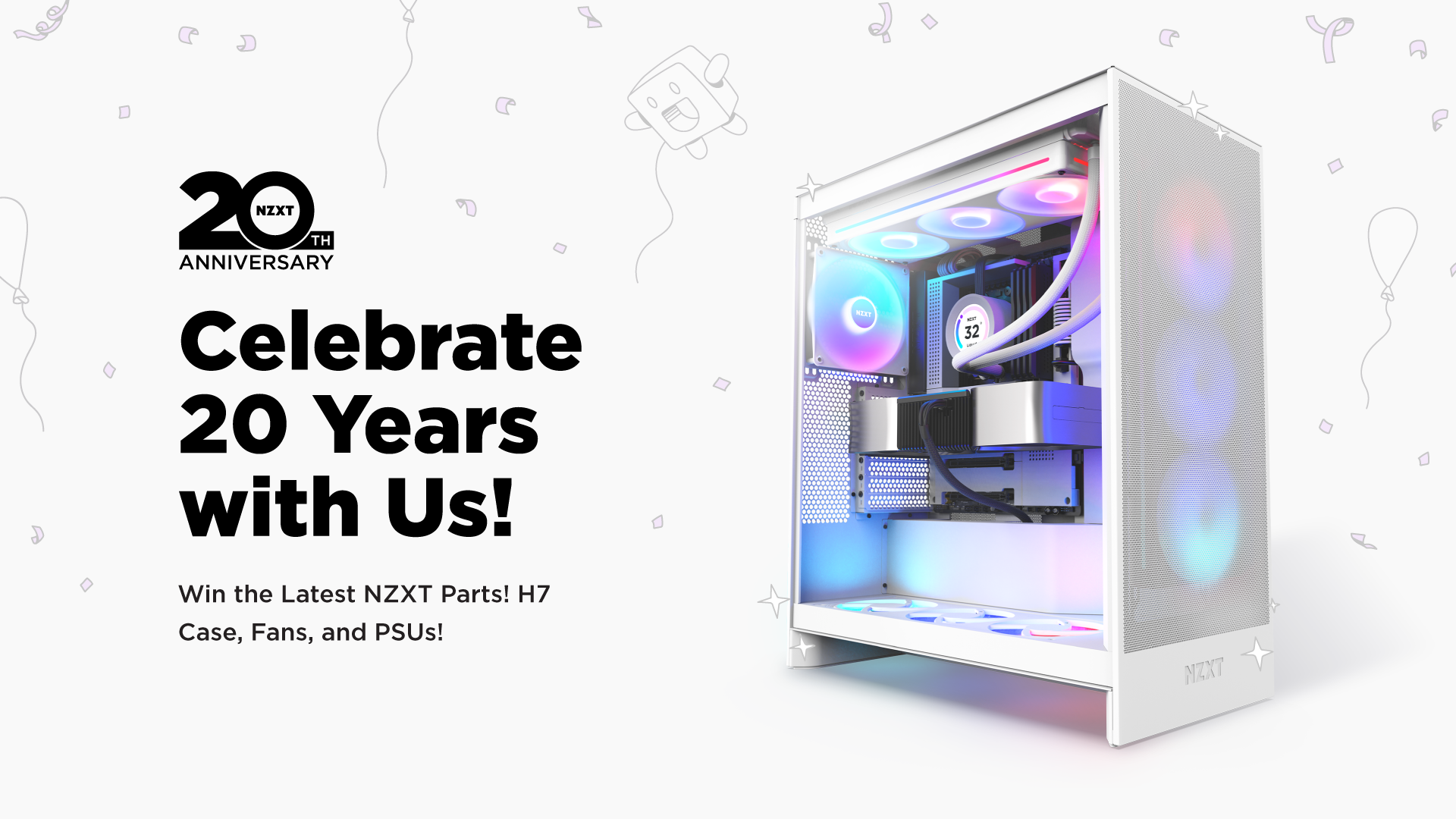 Celebrate 20 Years with NZXT: Enter Our Giveaway!