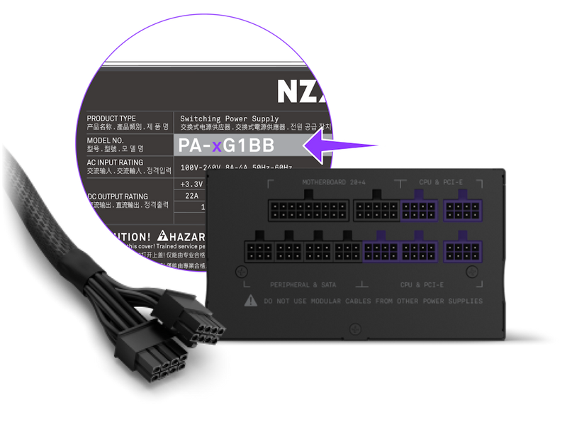 NZXT | 12VHPWR Adapter Cable | PSU Cable