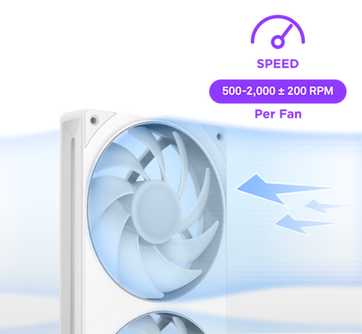 F240 RGB Core | NZXT 240mm Single-Frame RGB Fan Unit