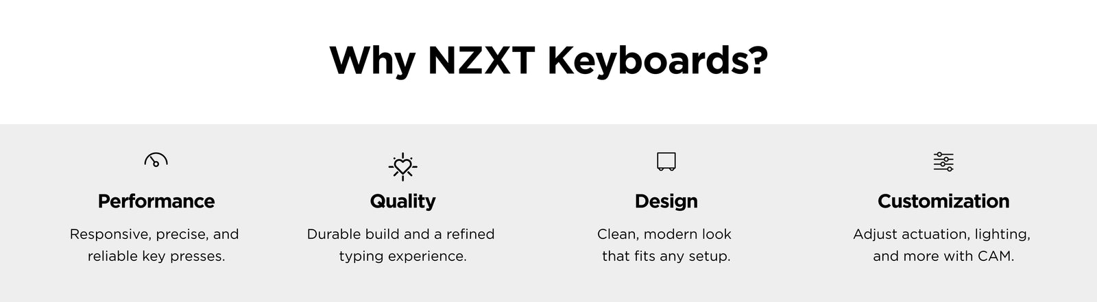 NZXT Gaming Keyboards | Mechanical, MiniTKL, and RGB Layouts