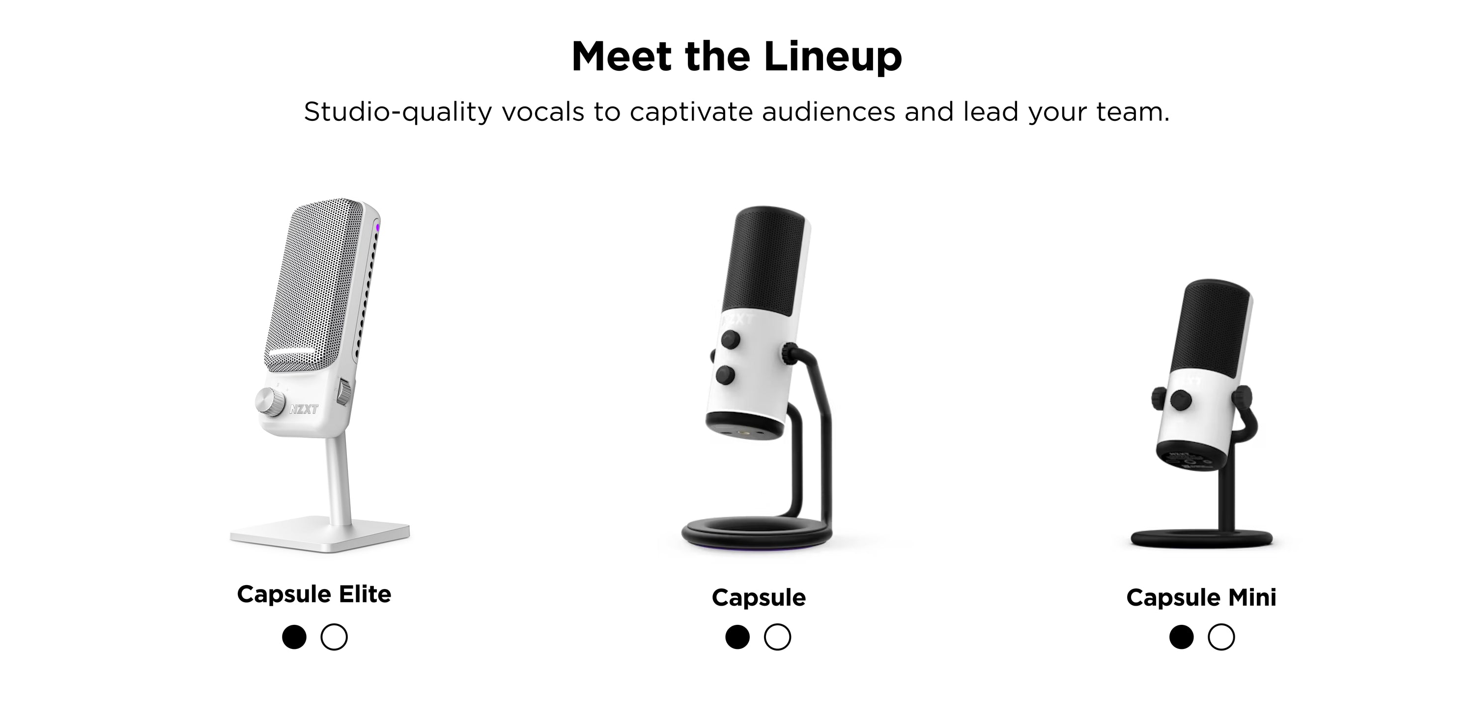 NZXT Microphones | USB Condenser Mics for Streaming and Work