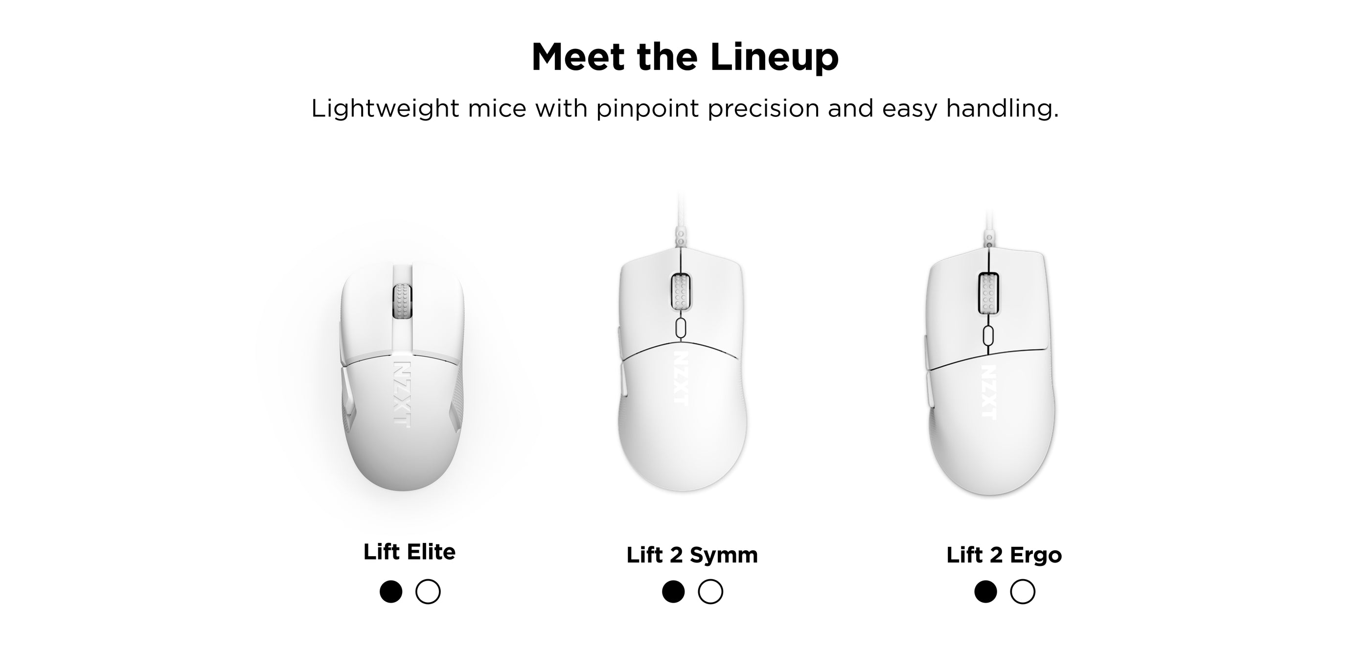 NZXT Gaming Mice | Lightweight, High-DPI, and RGB Options