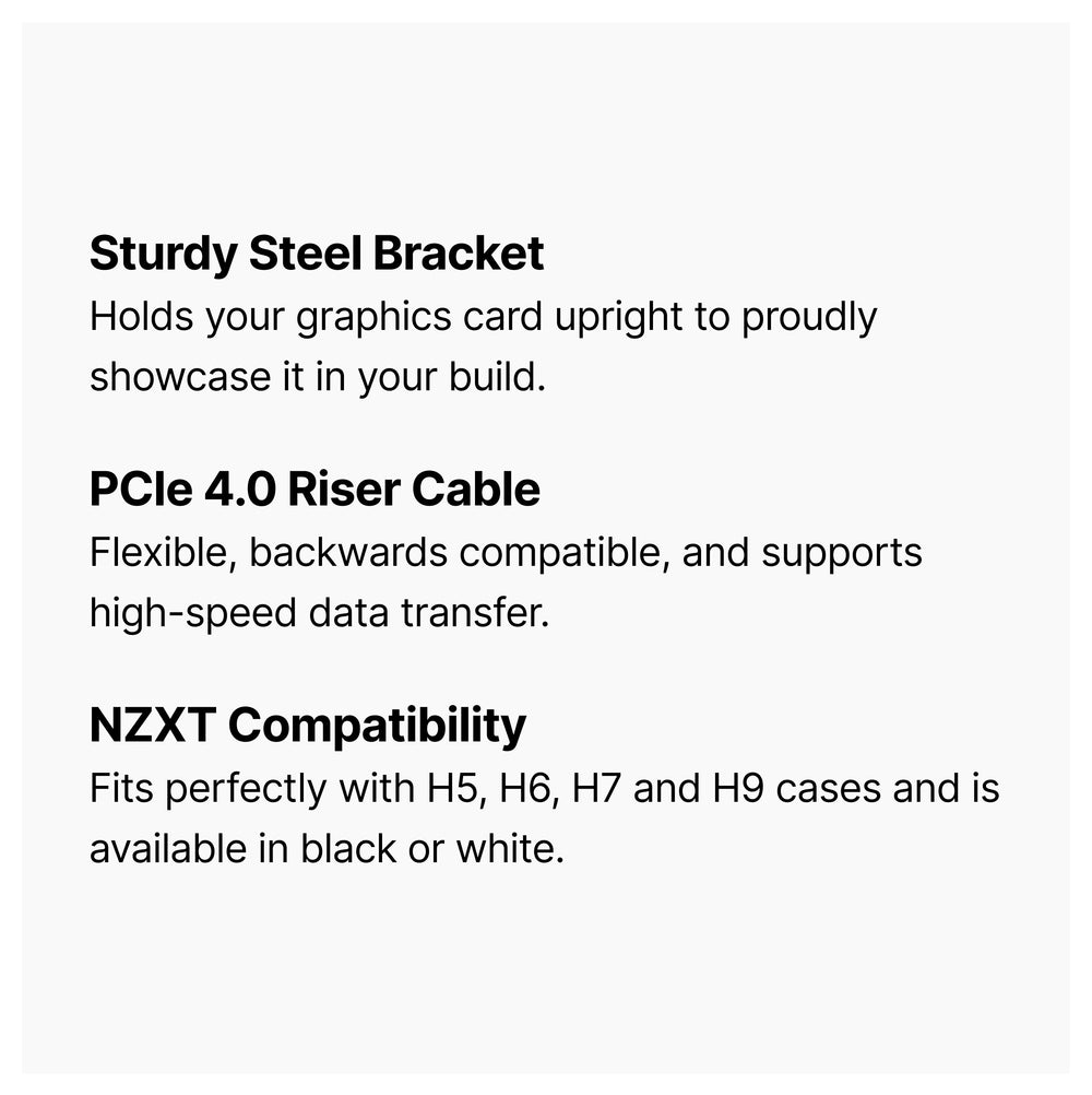 NZXT PC Accessories | Cables, Mounts, Hubs, and Expansion Parts
