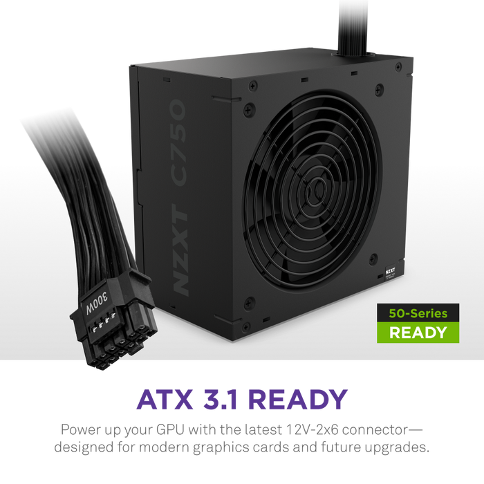 C750 Bronze ATX PSU | 750W 80 PLUS Bronze Power Supply | NZXT