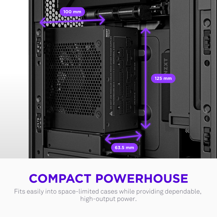 NZXT | C850 SFX Gold PSU | 850 Watt Gold SFX Power Supply Unit