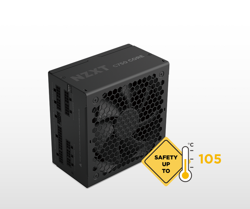 NZXT | C750 Gold Core PSU | 750 Watt Gold Power Supply Unit