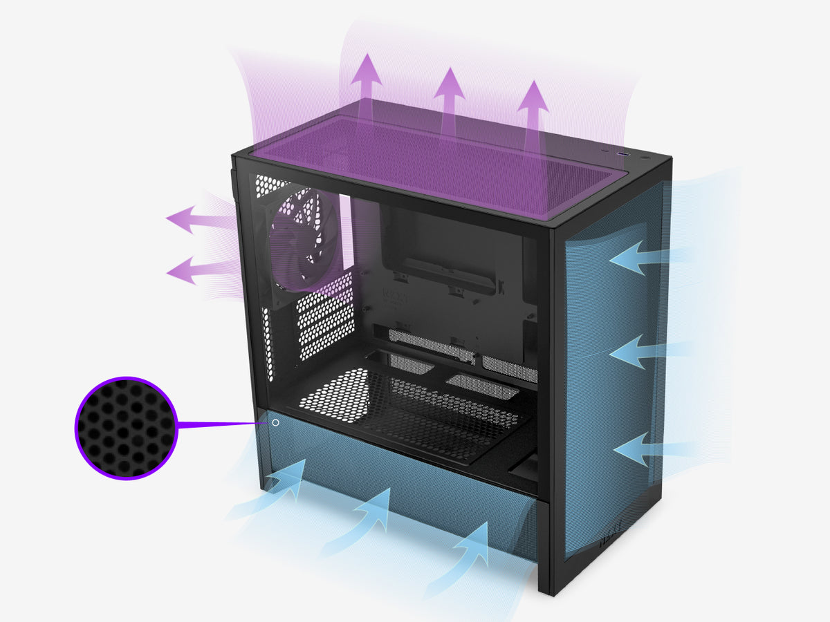NZXT | H3 Flow | Micro-ATX PCケース