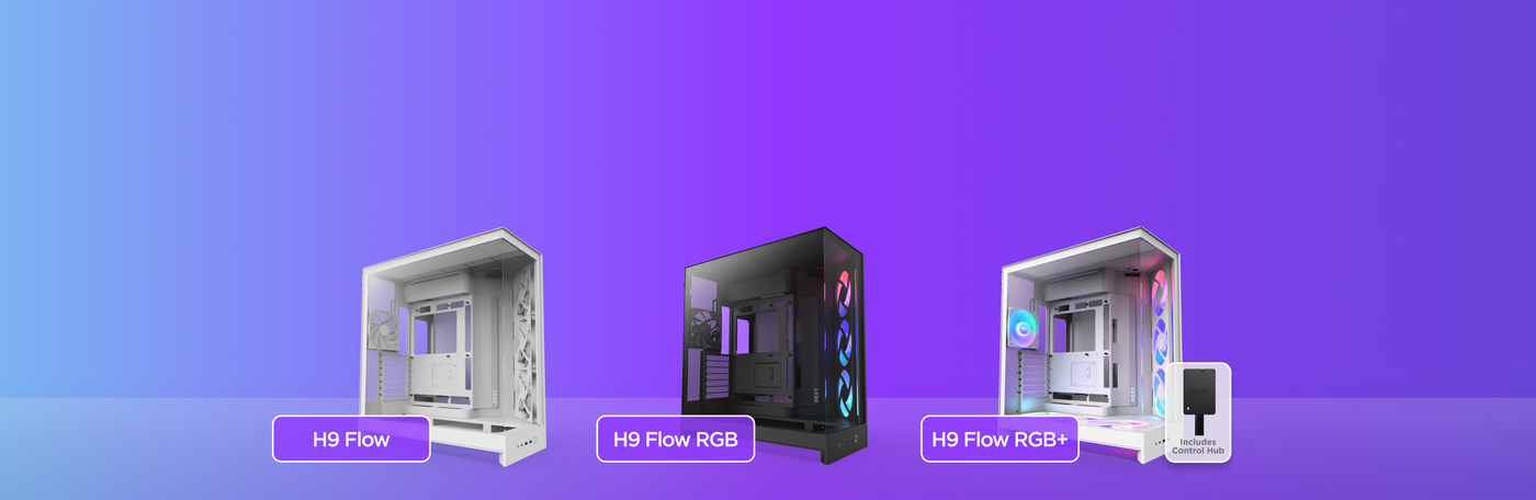 NZXT | H9 Flow RGB+ | Dual-Chamber Mid-Tower ATX Case