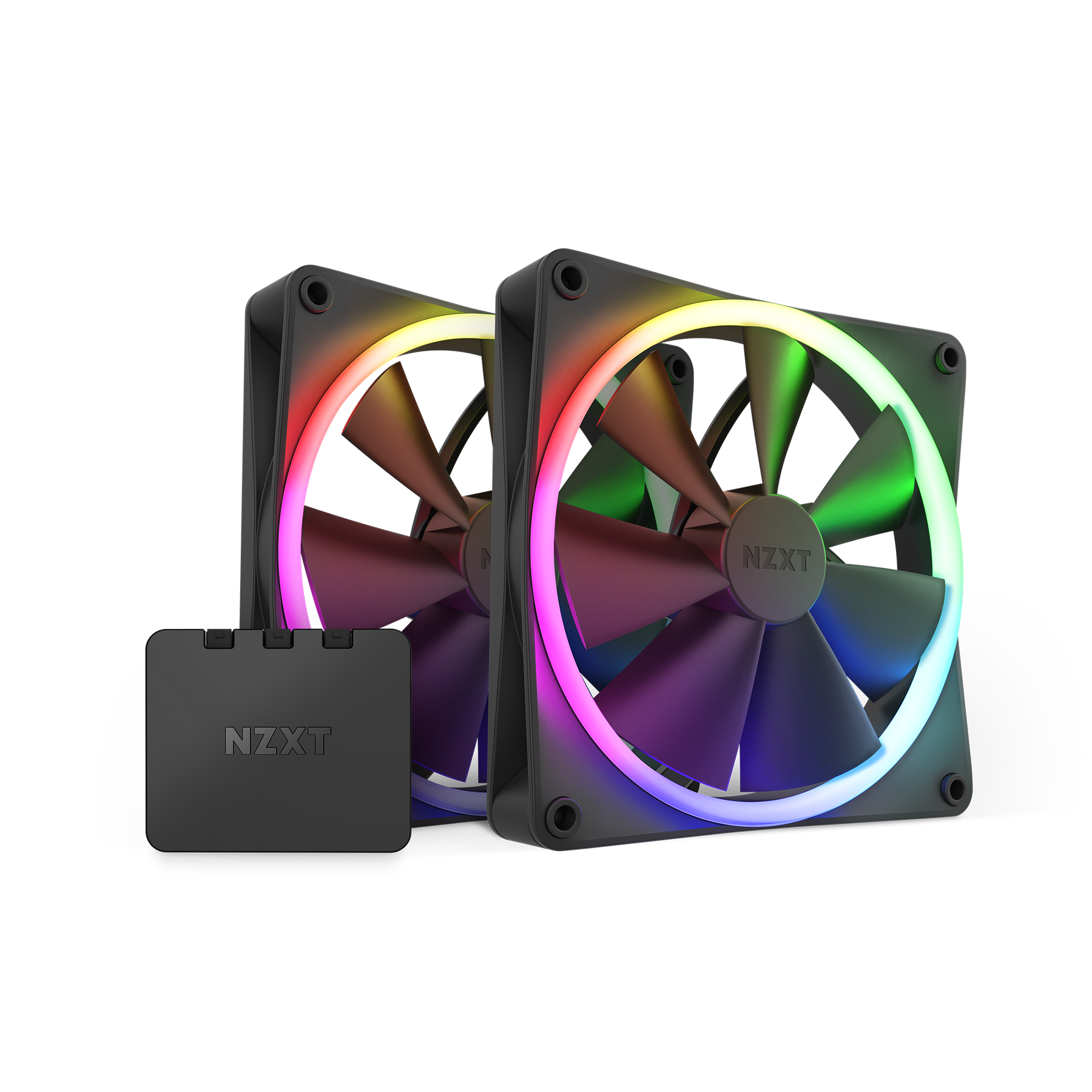 NZXT | F140 RGB | x2 Pack | 140mm PC Cooling Fans