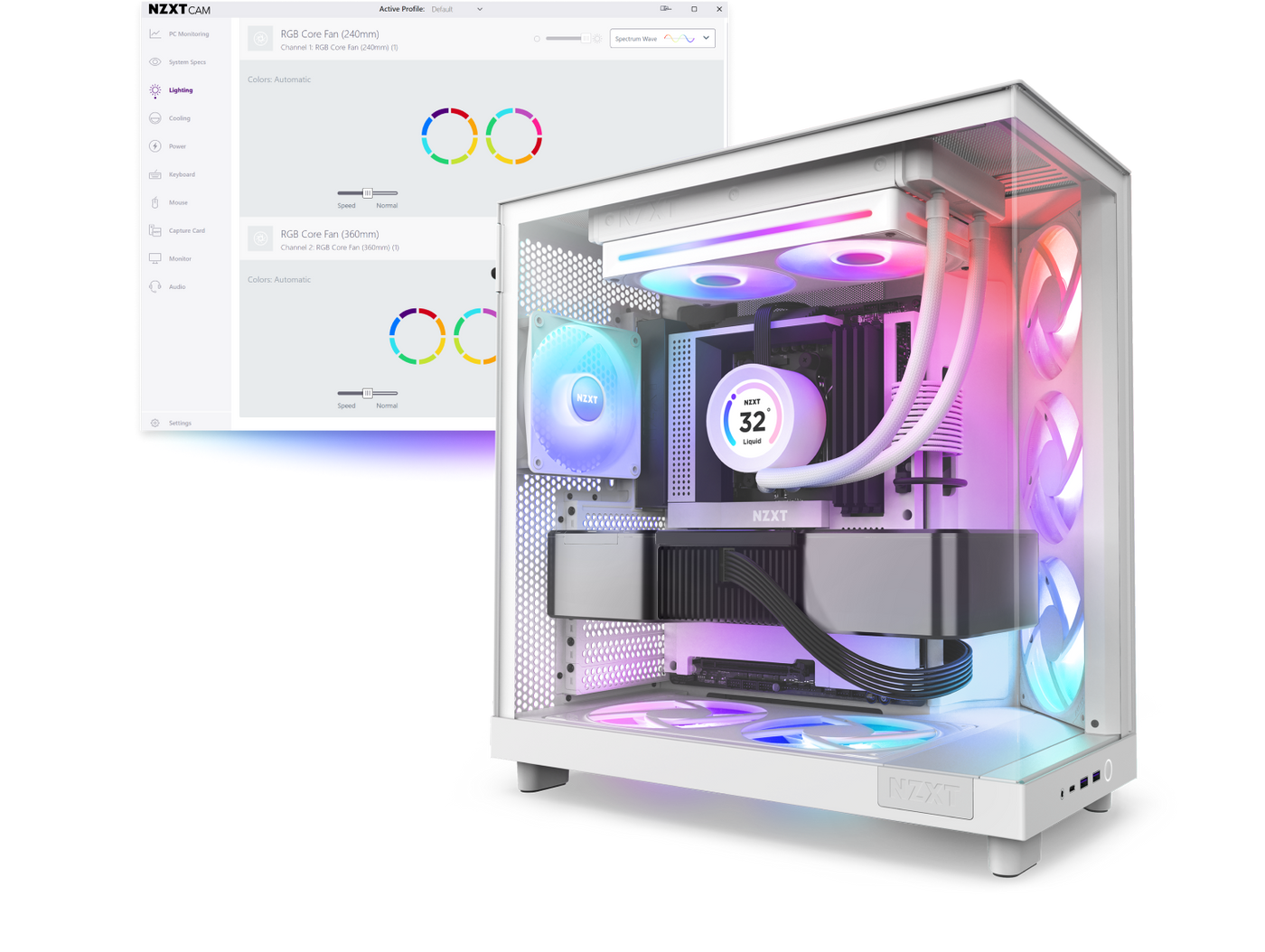 F240 RGB Core | NZXT 240mm Single-Frame RGB Fan Unit