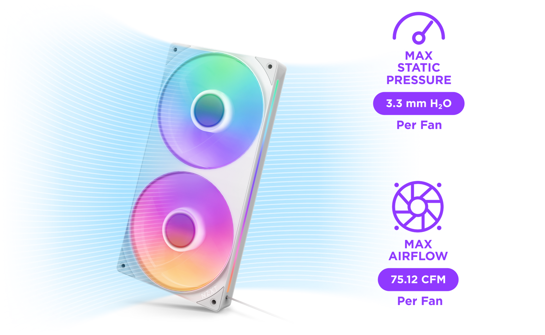 F240 RGB Core | NZXT 240mm Single-Frame RGB Fan Unit