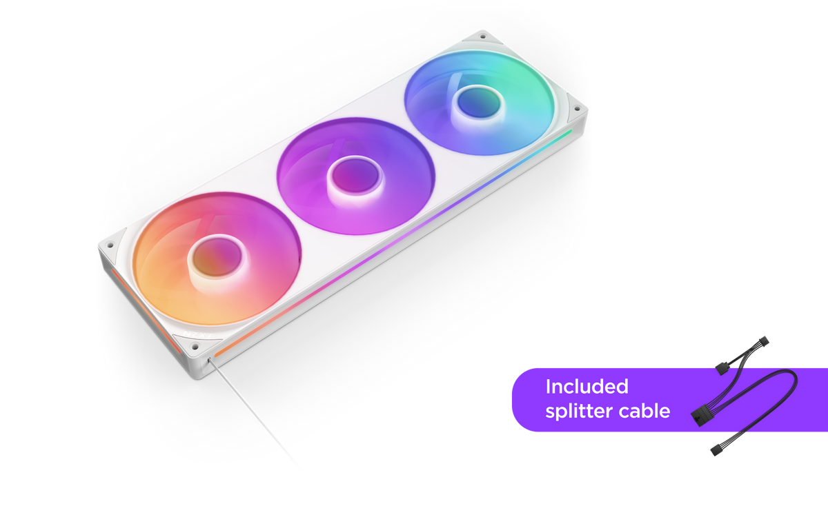 F420 RGB Core | 420mm Single-Frame RGB Fan Unit | NZXT