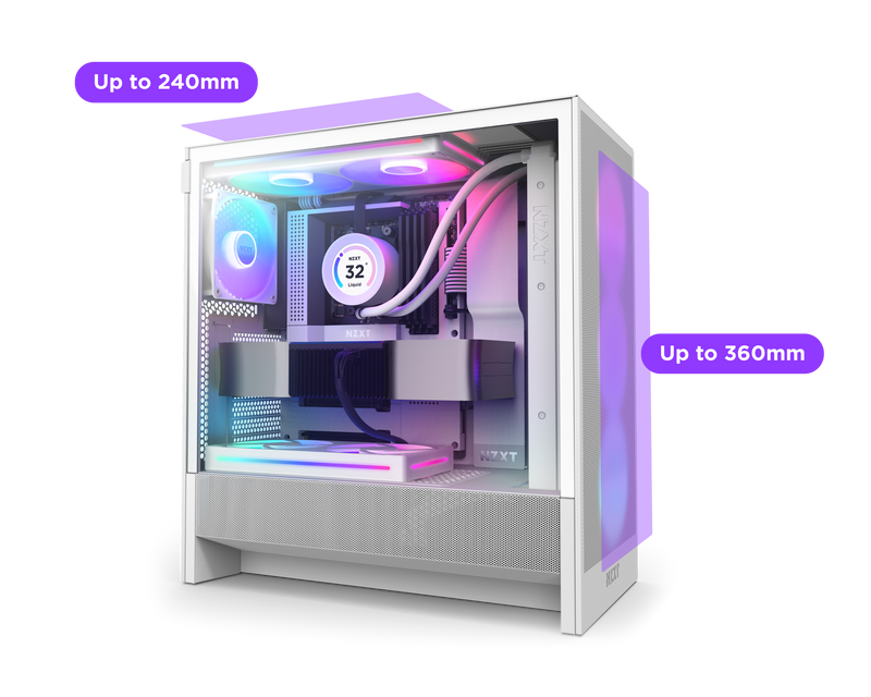 H5 Flow RGB | High Airflow RGB PC Gaming Case | NZXT