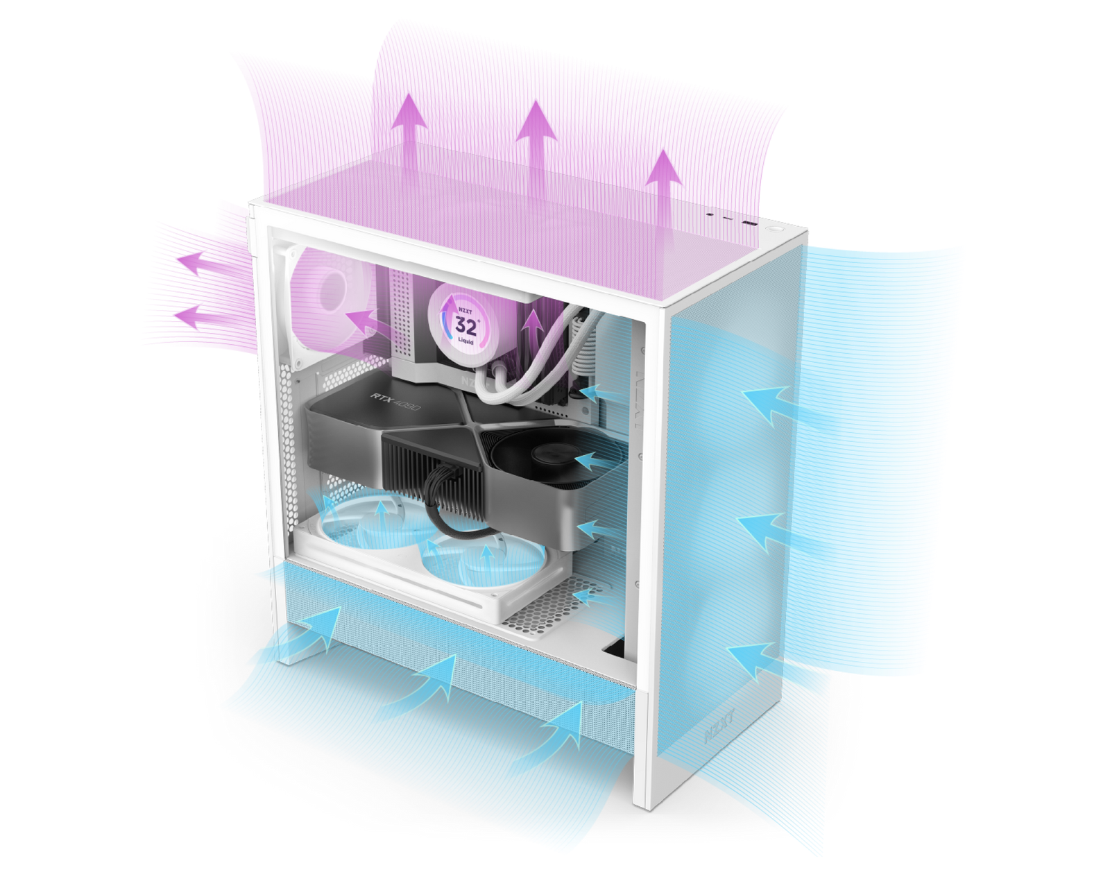 H5 Flow RGB | High Airflow RGB PC Gaming Case | NZXT