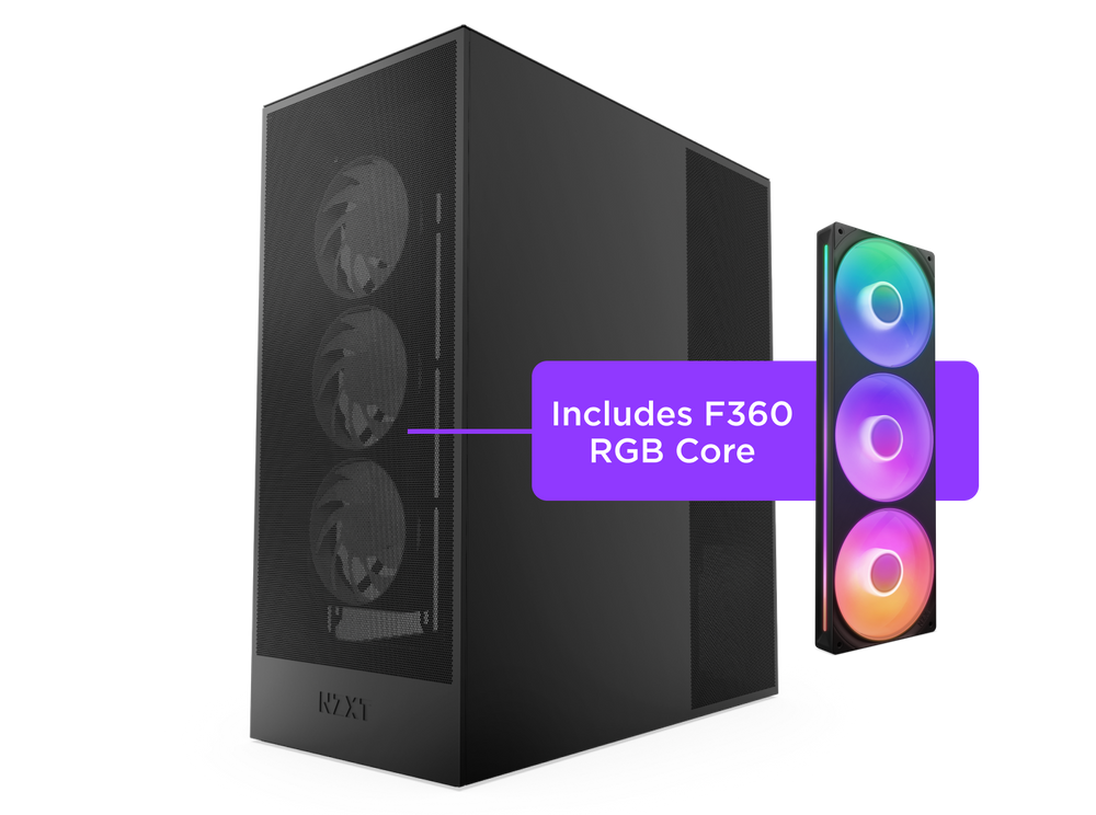 NZXT | H7 Flow RGB |Mid-Tower ATX Airflow Case with RGB Fans