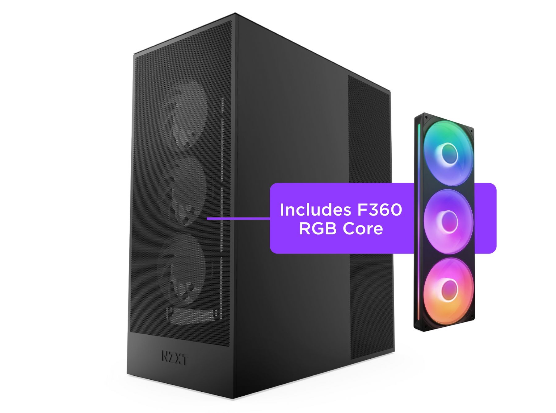 NZXT | H7 Flow RGB |Mid-Tower ATX Airflow Case with RGB Fans