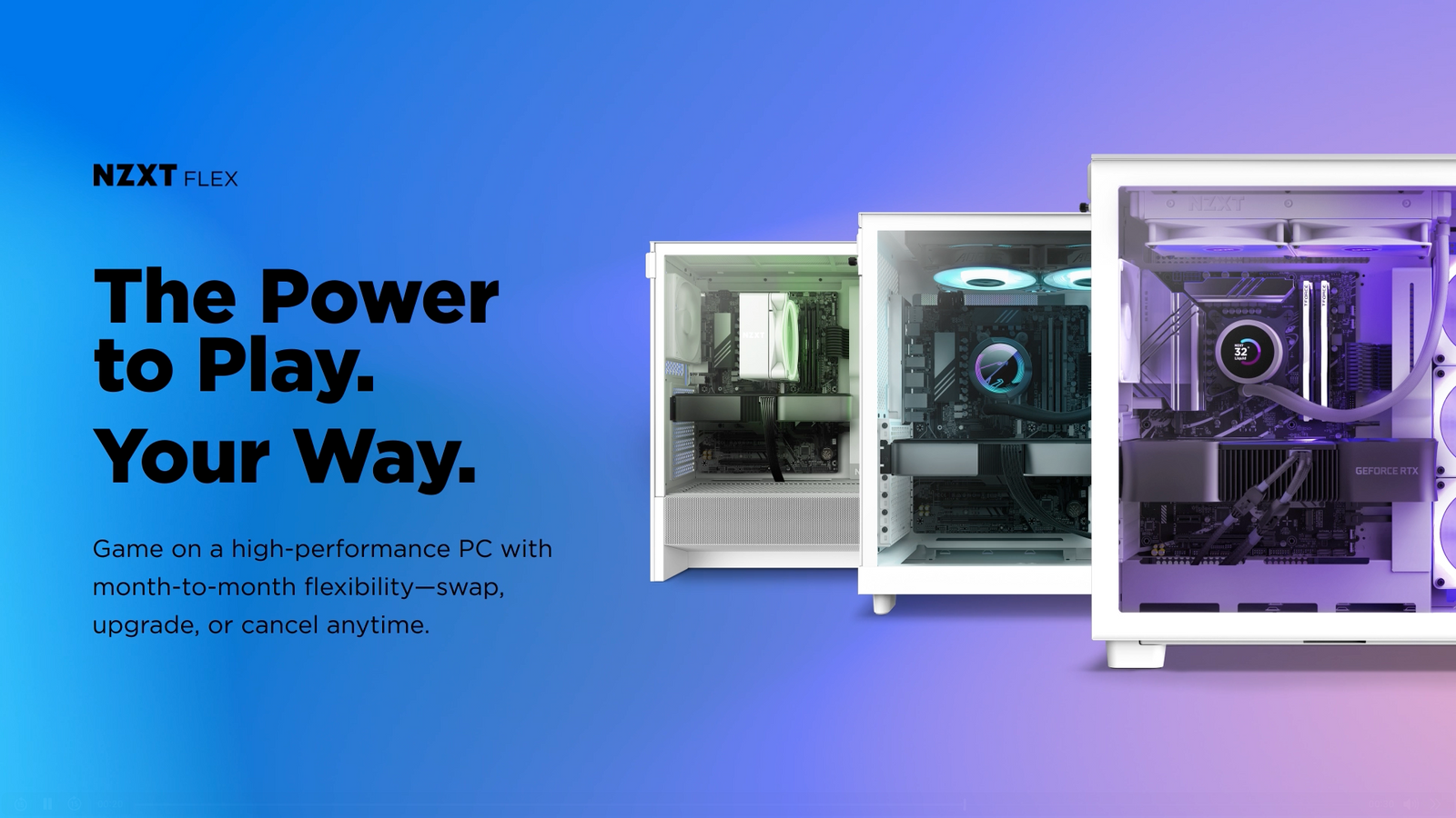 NZXT Flex – Subscription Gaming PC Rental | Pay Monthly Cancel Anytime